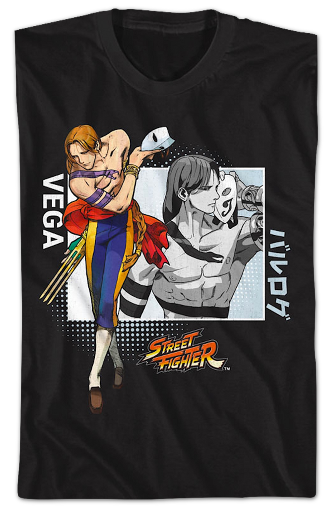 Vega Unmasked Street Fighter T-Shirt