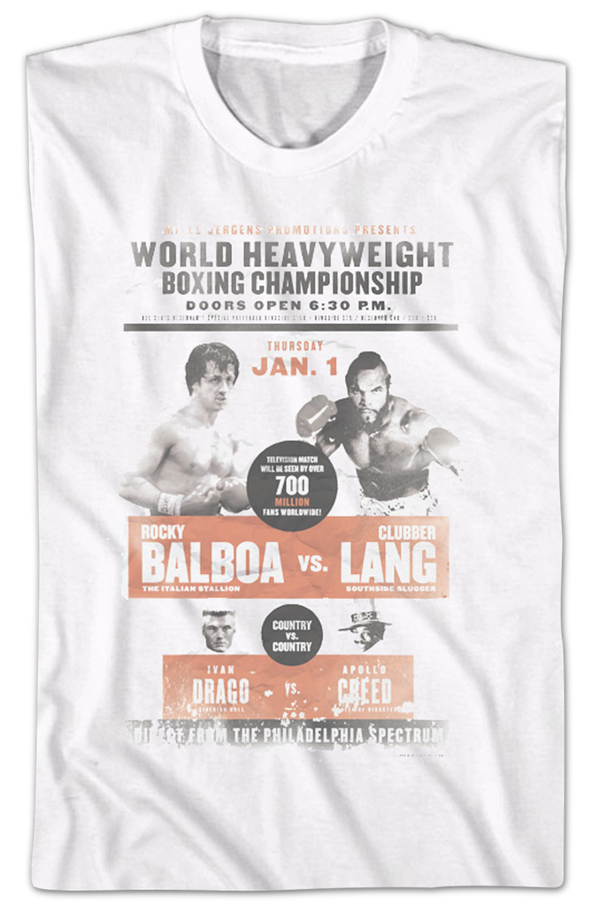 Vintage Boxing Poster Rocky T-Shirt