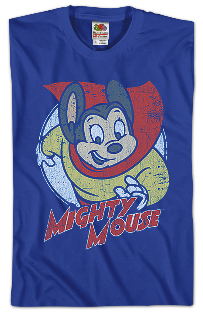 Vintage Mighty Mouse T-Shirt: Mens Mighty Mouse T-Shirt