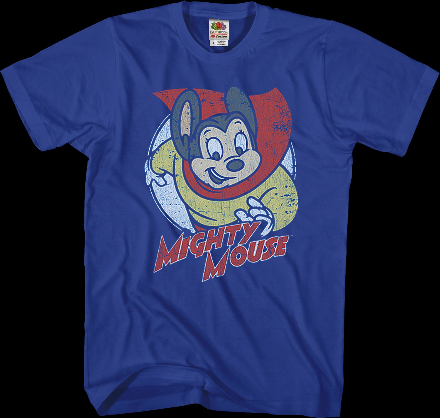 Vintage Mighty Mouse T-Shirt: Mens Mighty Mouse T-Shirt