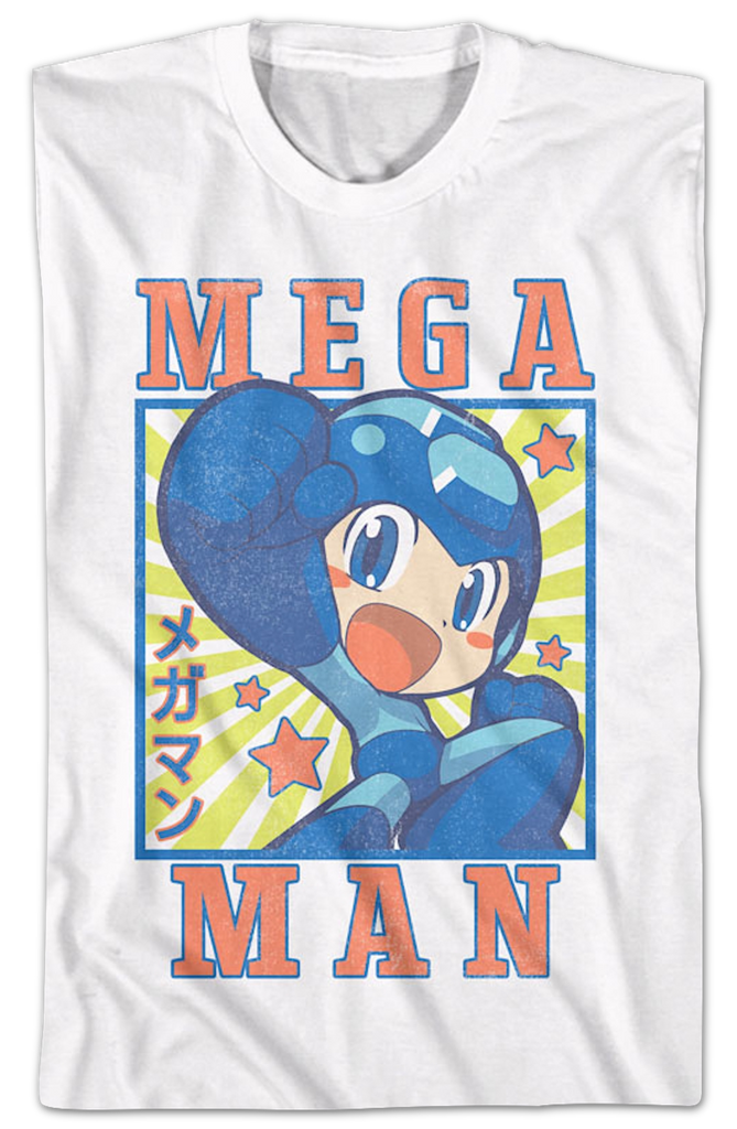 Vintage Stars Mega Man T-Shirt