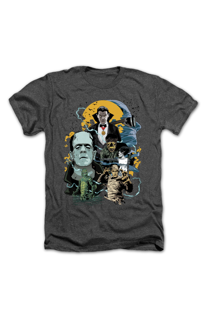 Vintage Universal Monsters Collage T-Shirt