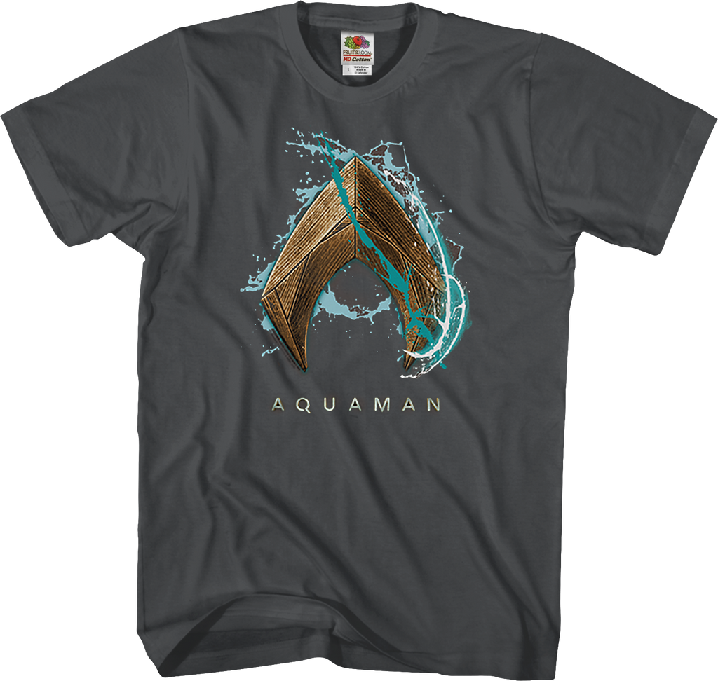 Water Logo Aquaman T-Shirt DC Comics
