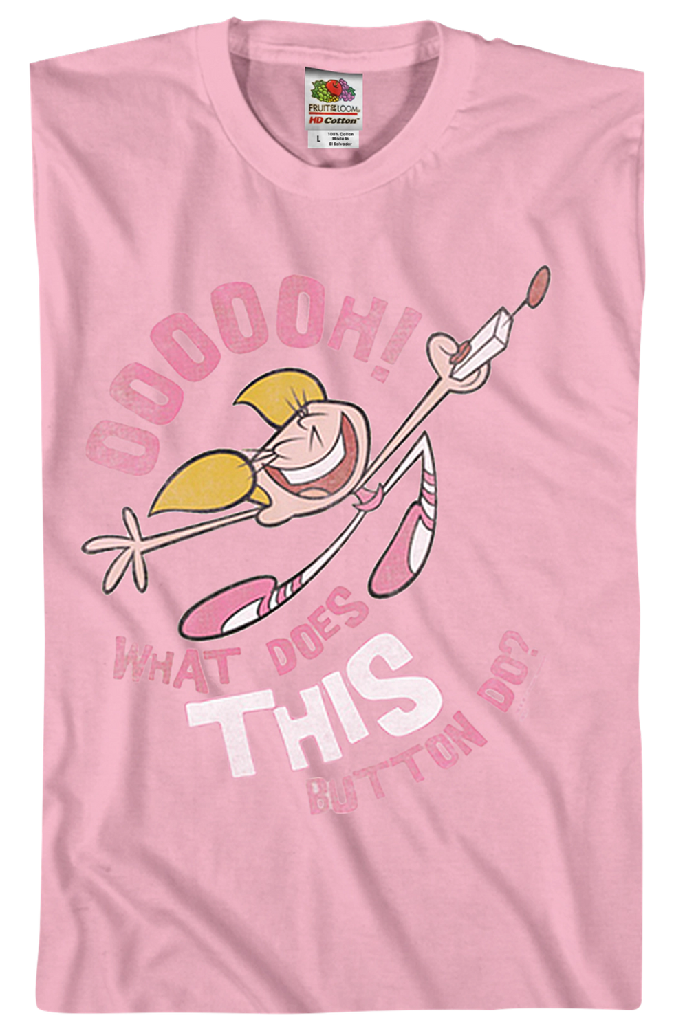 What Does This Button Do Dexter's Laboratory T-Shirt