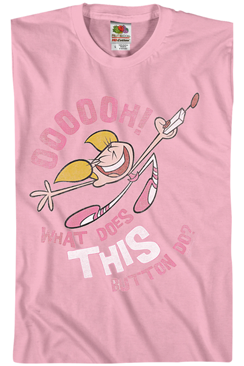 What Does This Button Do Dexter's Laboratory T-Shirt