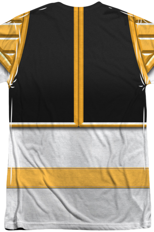 Mighty Morphin Power Rangers White Ranger Sublimation Costume Shirt
