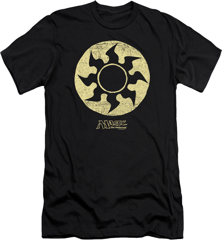 White Symbol Magic The Gathering T-Shirt