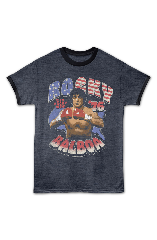 Win Rocky Win '76 Rocky Ringer Shirt
