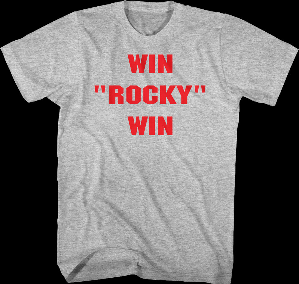 Win Rocky Win T-Shirt: 80s Movies Rocky T-shirt