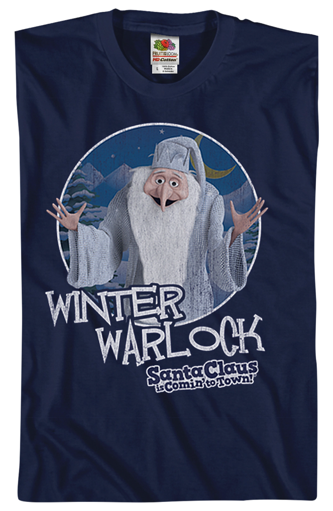 Winter Warlock Santa Claus Is Comin' To Town T-Shirt