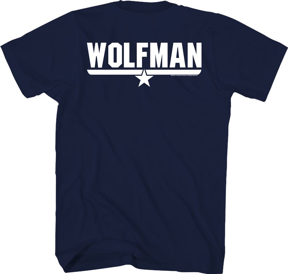 Wolfman Top Gun T-Shirt: 80s Movies Top Gun T-shirt