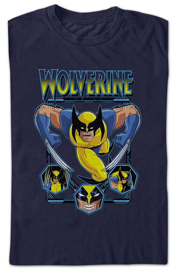 Wolverine Attack Collage Marvel Comics T-Shirt