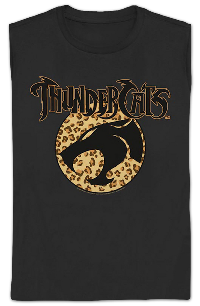 Womens Cheetah Print Logo ThunderCats Shirt