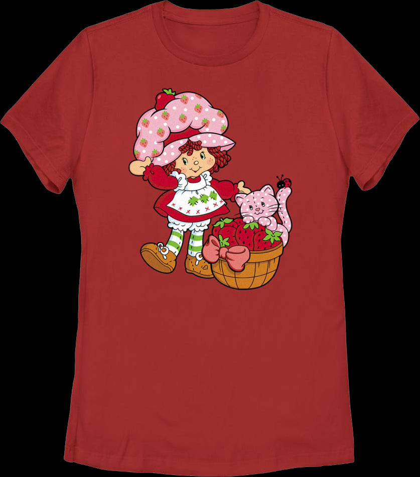 Womens Custard & Strawberry Shortcake Shirt