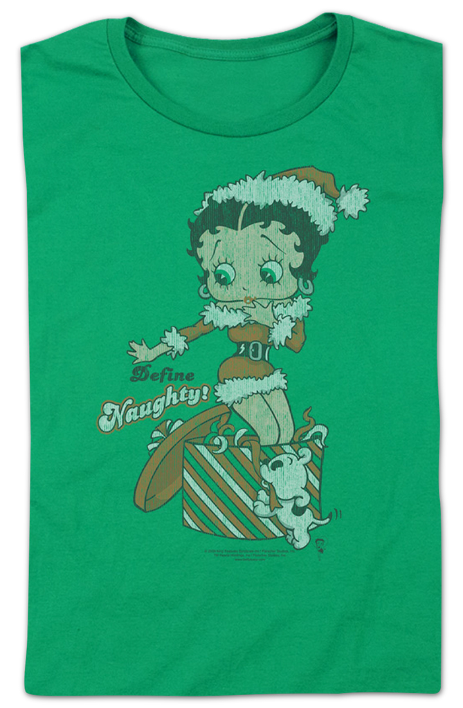 Womens Define Naughty Betty Boop Shirt