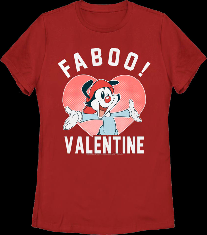 Womens Faboo Valentine Animaniacs Shirt