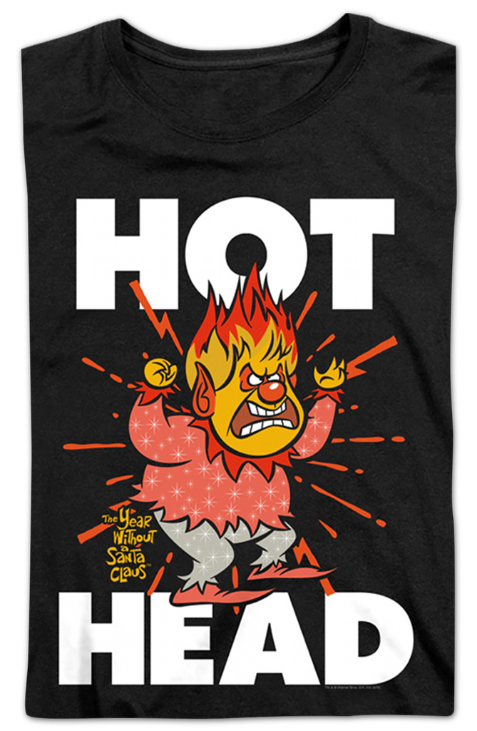 Womens Heat Miser Hot Head The Year Without A Santa Claus Shirt