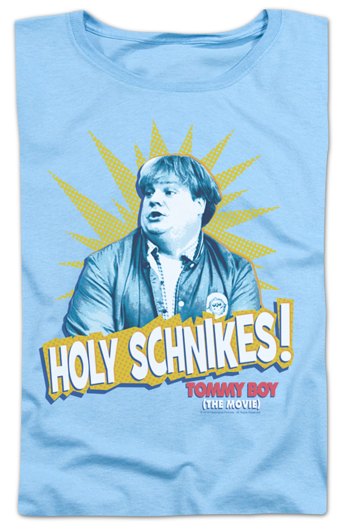 Womens Holy Schnikes Tommy Boy Shirt