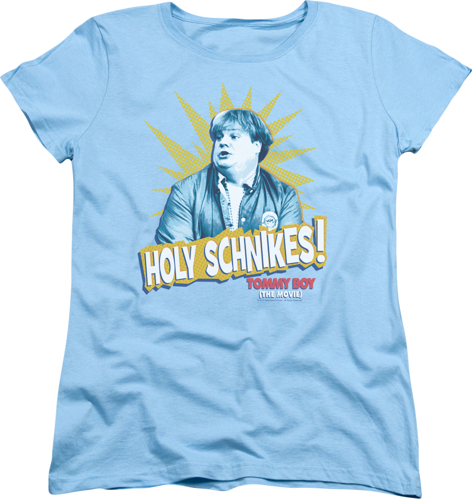 Womens Holy Schnikes Tommy Boy Shirt