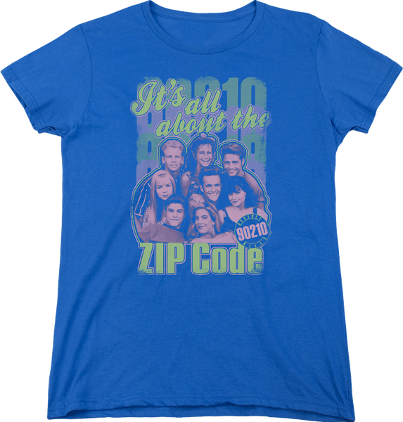 Womens It's All About The Zip Code Beverly Hills 90210 Shirt