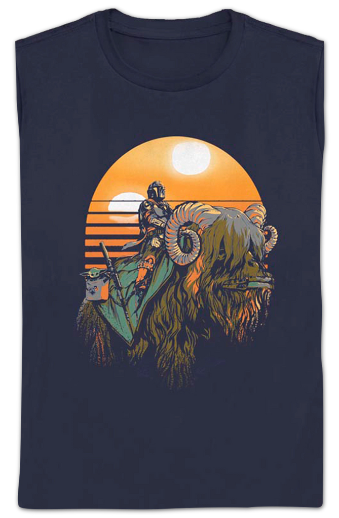 Womens Mandalorian Bantha Riders Star Wars Shirt