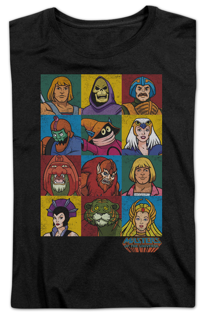 Womens Masters Of The Universe Characters Shirt