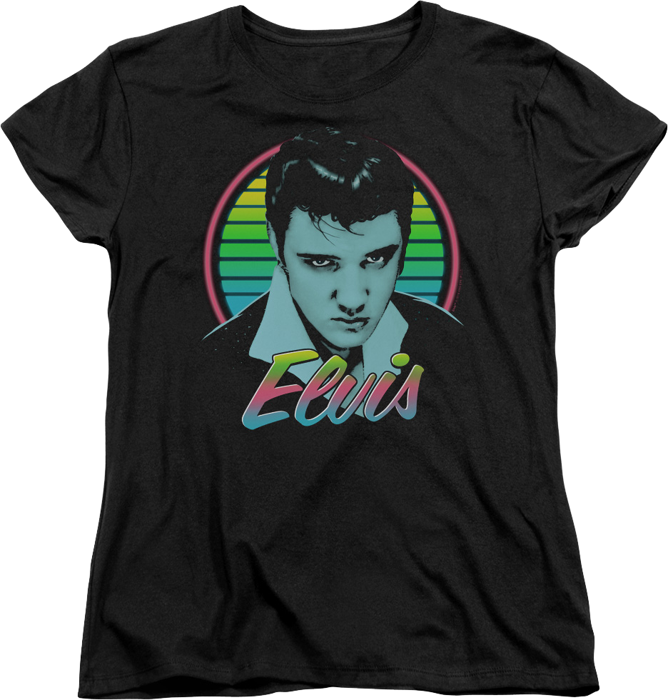 Womens Neon Elvis Presley Shirt