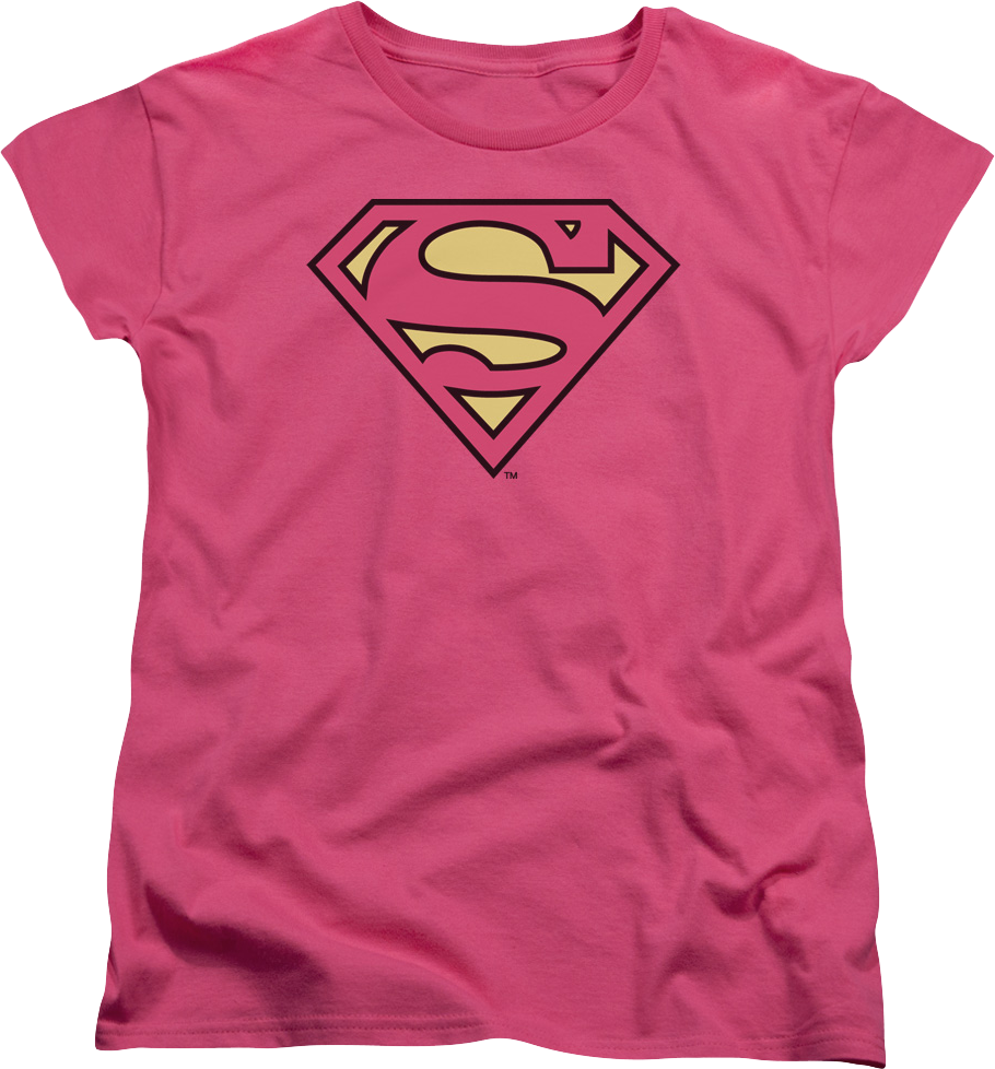 Womens Pink Supergirl DC Comics Shirt