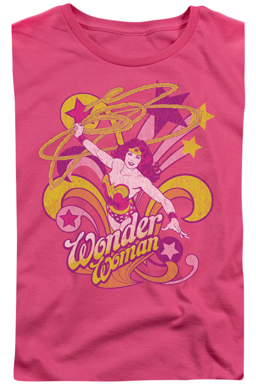 Womens Pink Wonder Woman Shirt