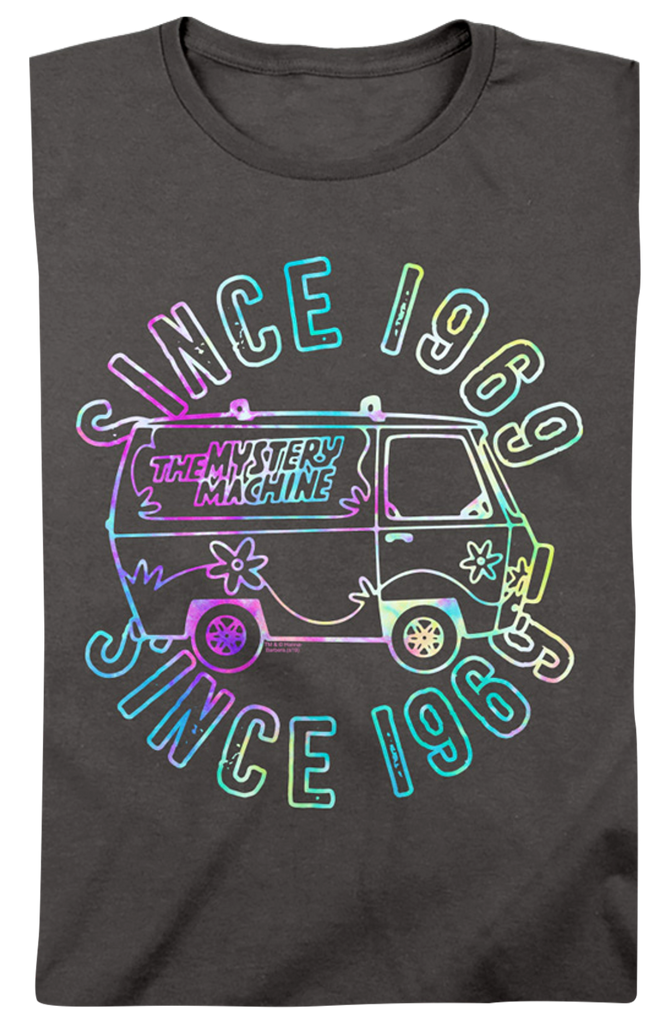 Womens Psychedelic Mystery Machine Scooby-Doo Shirt