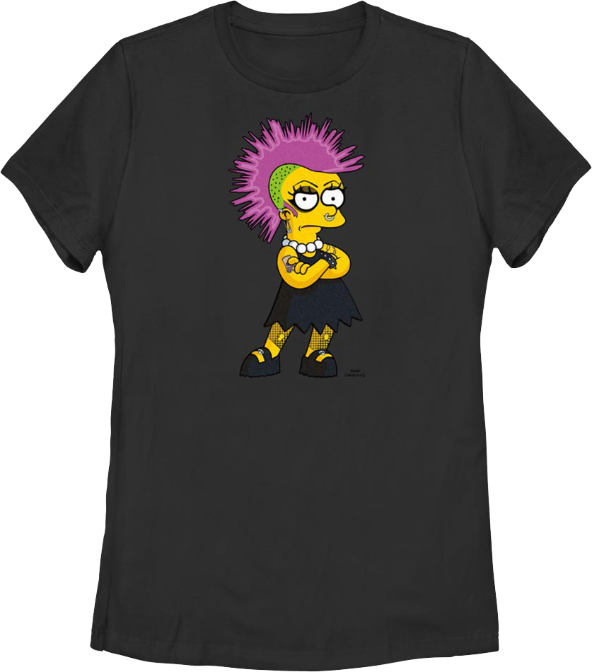 Womens Punk Lisa Simpsons Shirt