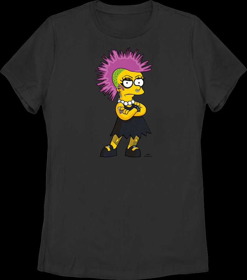 Womens Punk Lisa Simpsons Shirt
