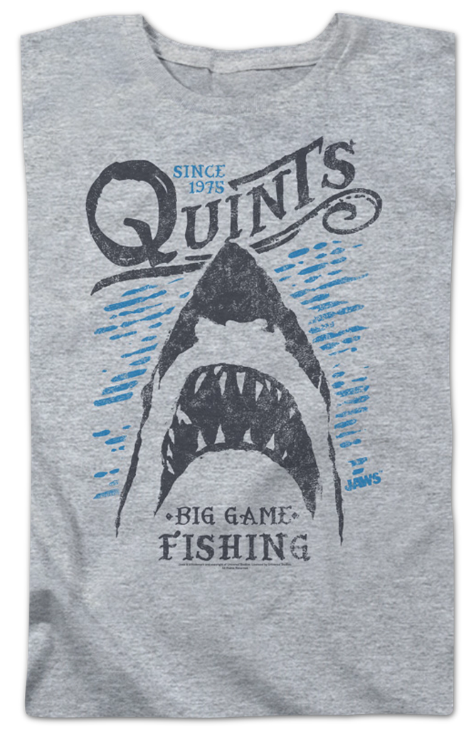 Womens Quint's Big Game Fishing Jaws Shirt