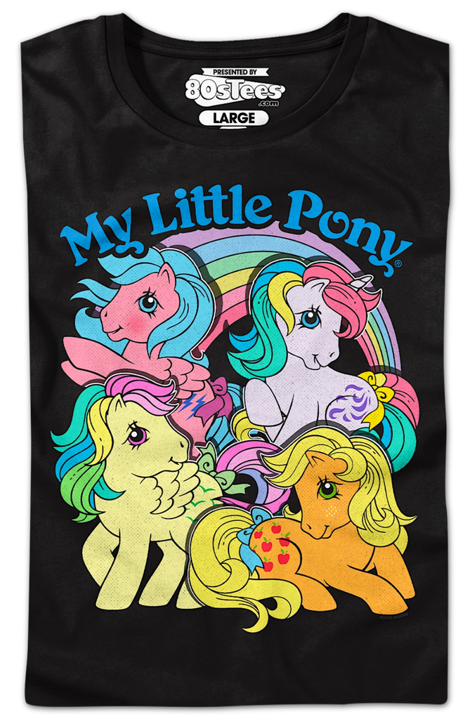 Womens Rainbow Collage My Little Pony Shirt
