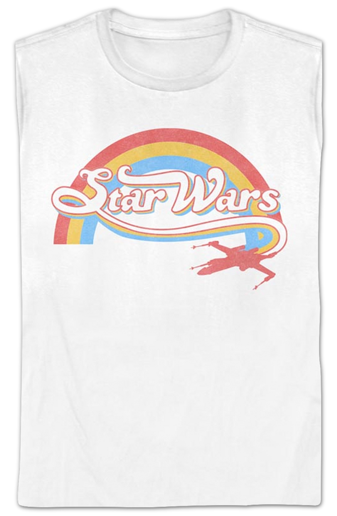 Womens Rainbow X-Wing Logo Star Wars Shirt