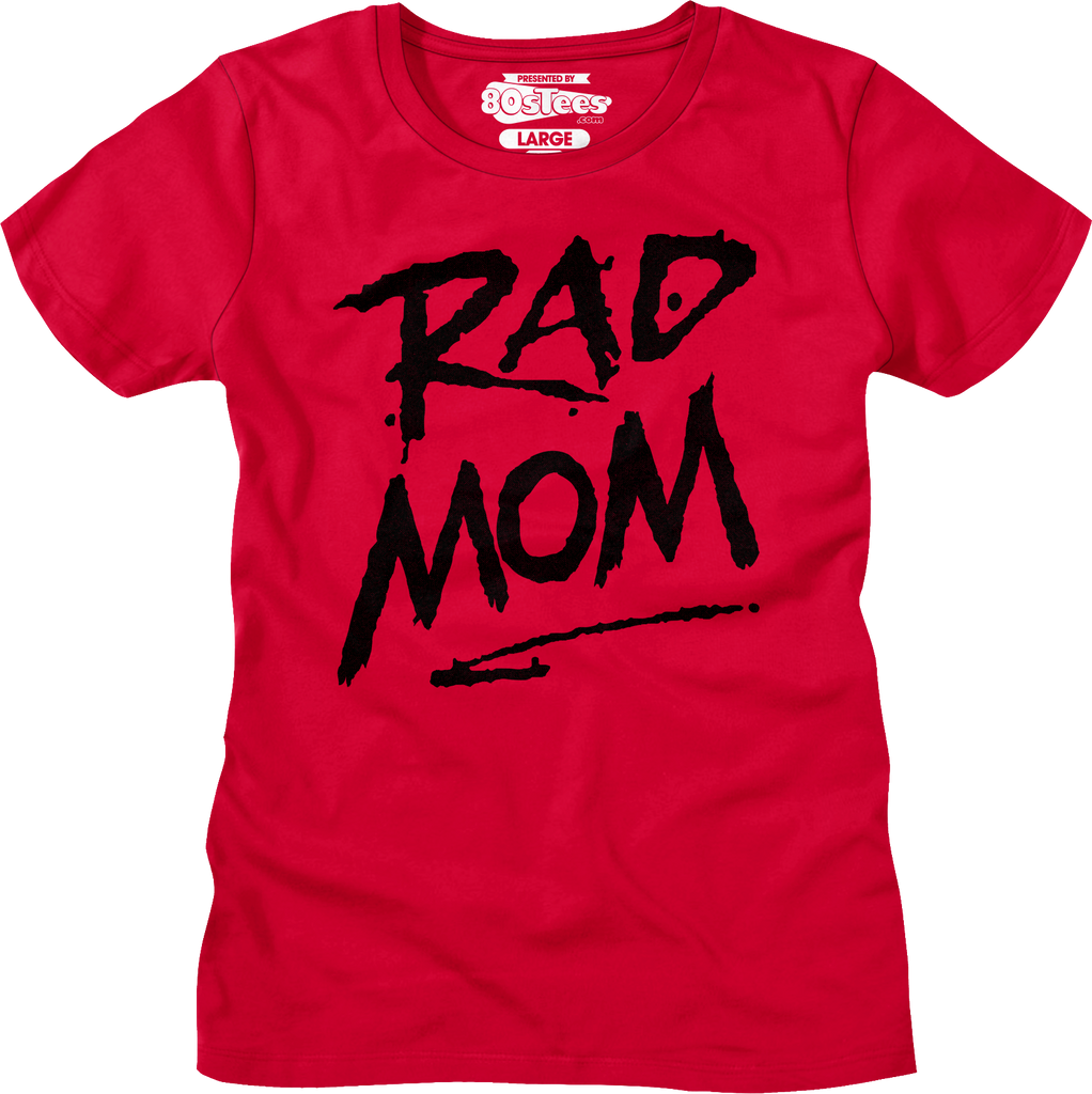 Womens Red Rad Mom Shirt