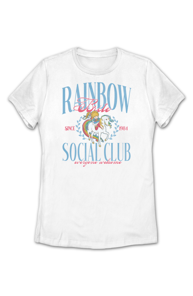 Womens Social Club Since 1984 Rainbow Brite Shirt