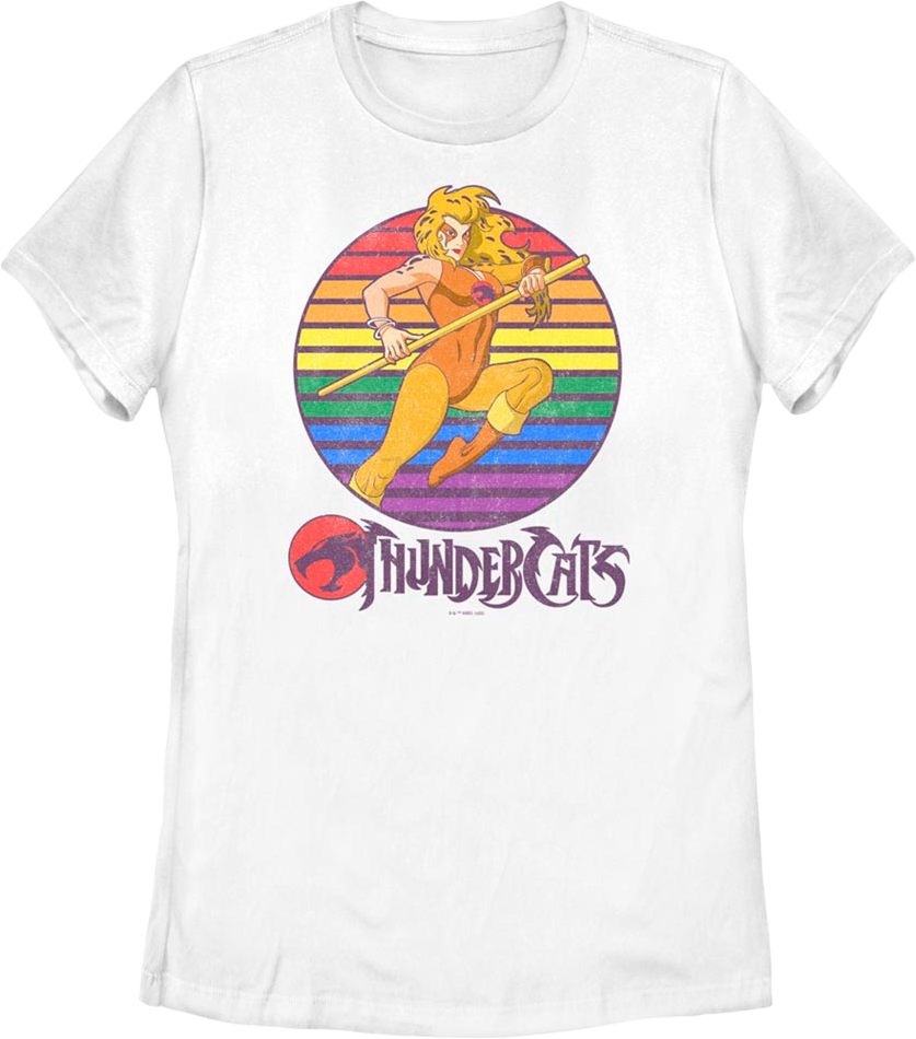 Womens Vintage Cheetara Action Pose ThunderCats Shirt