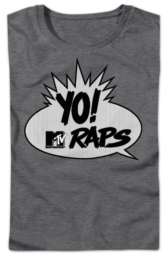 Womens Yo! MTV Raps Vintage Logo MTV Shirt