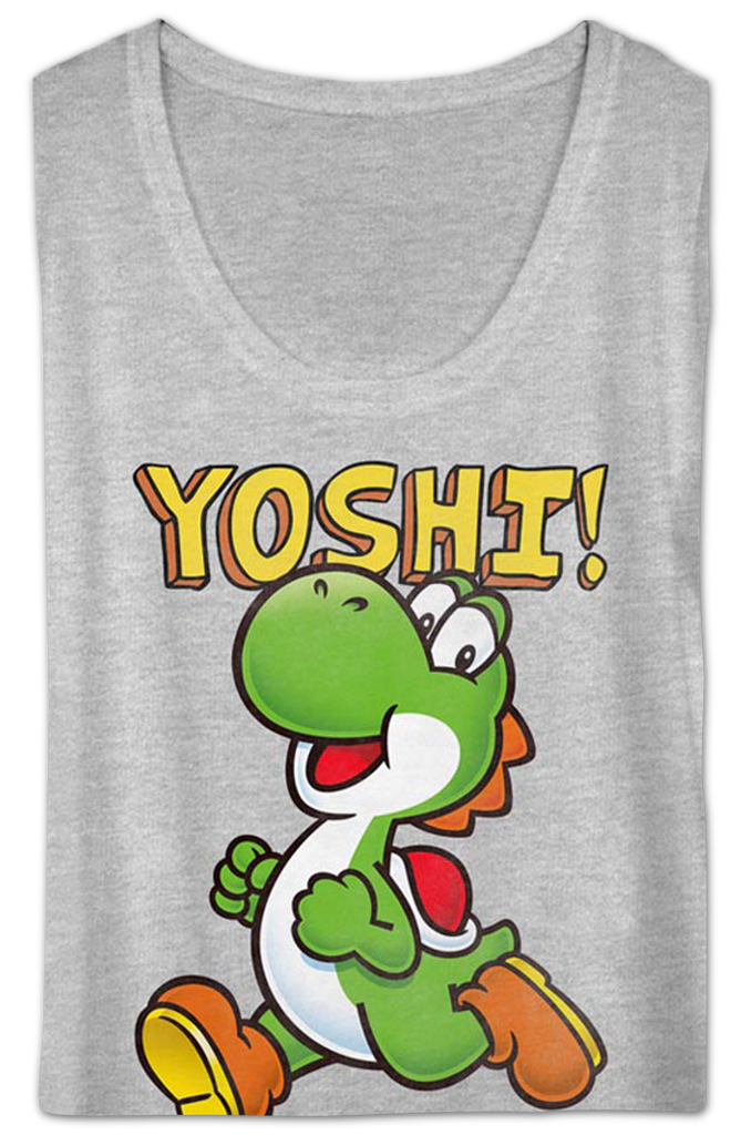 Womens Yoshi Super Mario Bros. Scoopneck Shirt