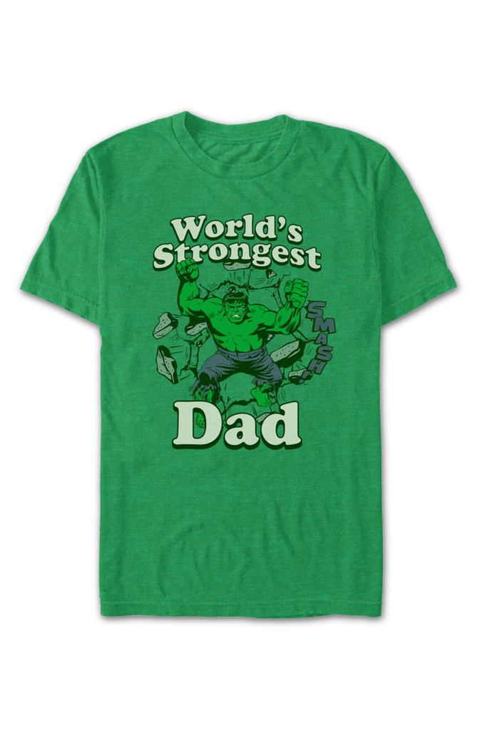 World's Strongest Dad Incredible Hulk Marvel Comics T-Shirt