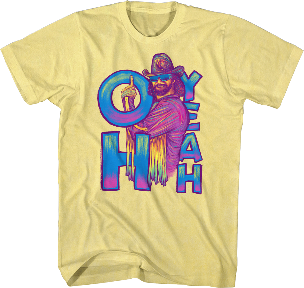 Yellow Oh Yeah Macho Man Randy Savage T-Shirt