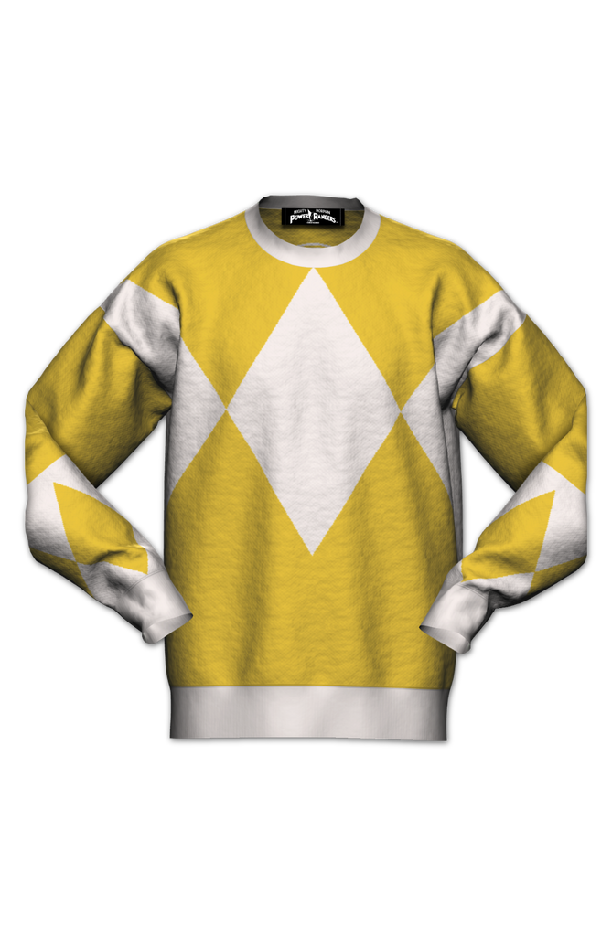 Yellow Ranger Mighty Morphin Power Rangers Knitted Sweater