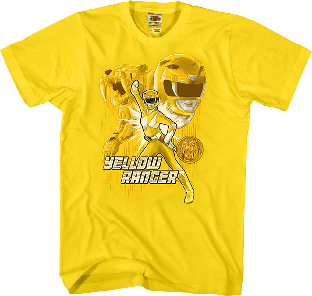 Yellow Ranger Mighty Morphin Power Rangers T-Shirt