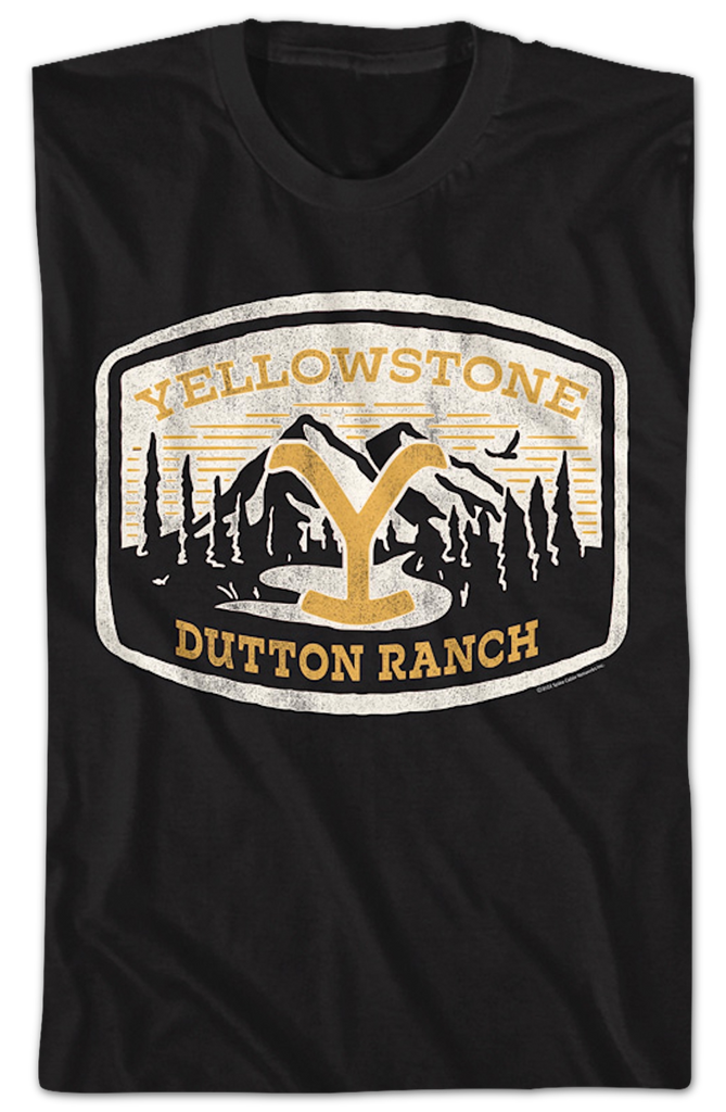 Yellowstone Dutton Ranch Patch Yellowstone T-Shirt