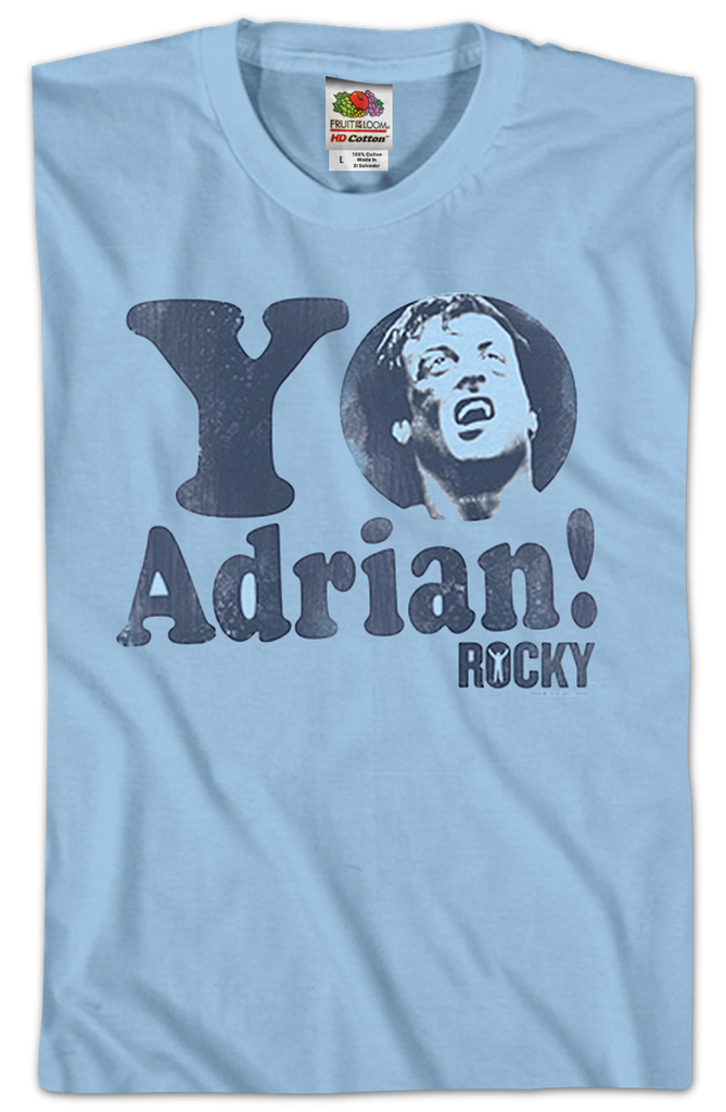 Yo Adrian Rocky Shirt Sylvester Stallone