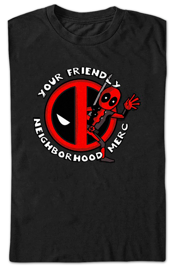 Your Friendly Neighborhood Merc Deadpool Marvel Comics T-Shirt