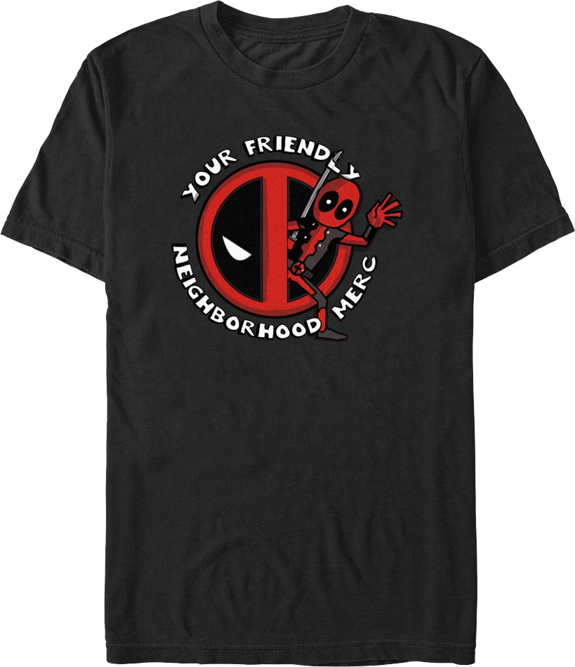 Your Friendly Neighborhood Merc Deadpool Marvel Comics T-Shirt