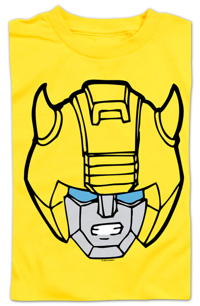 Youth Bumblebee Head Shot Transformers Shirt