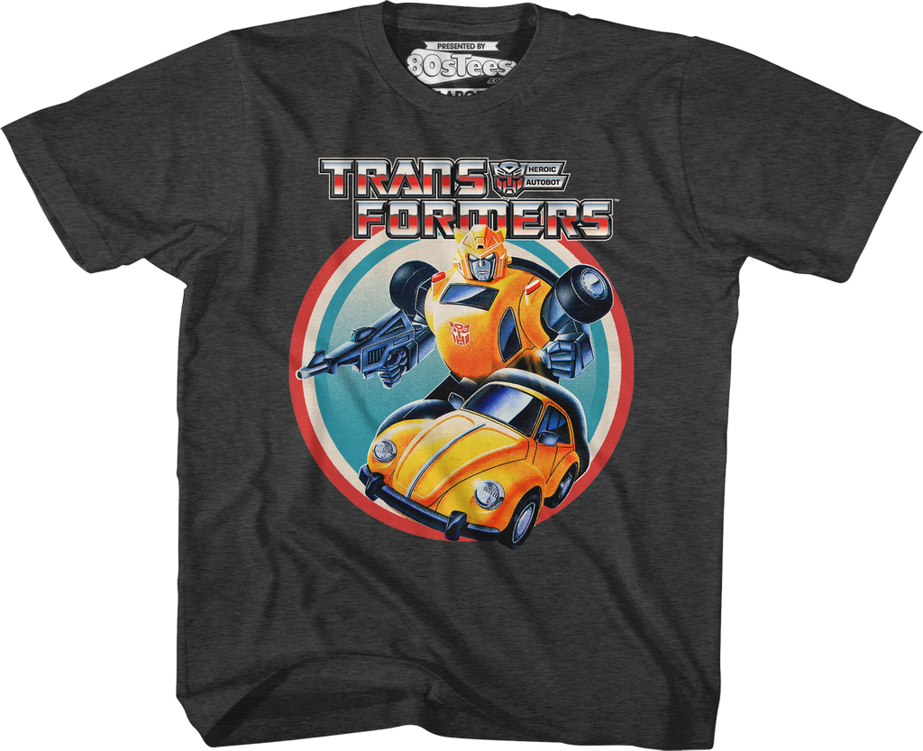 Youth Bumblebee Vintage Circle Transformers Shirt